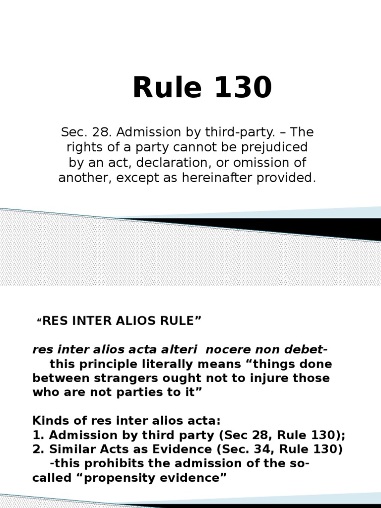 Evidence Rule 130 Power Point Presentation | PDF | Law Of Agency ...