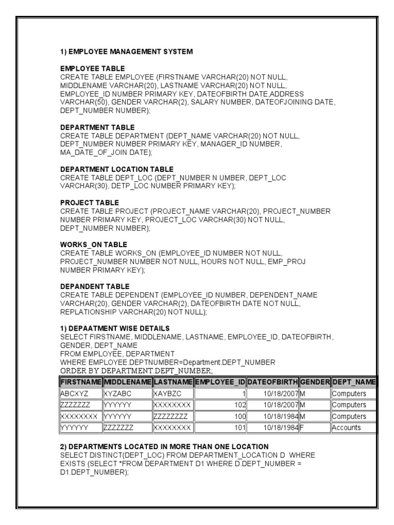 IGNOU MCA 2nd Semster DBMS Lab Record Solved MCSL 025 | PDF | Information Technology Management ...