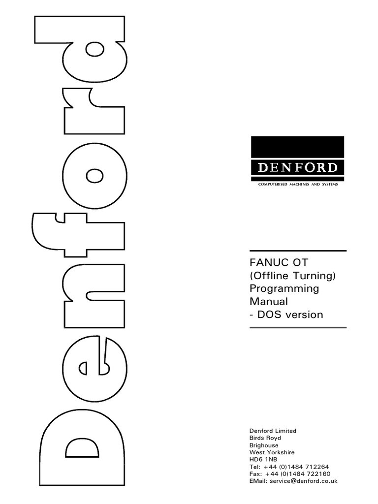 Fanuc OT (Offline Turning) Programming Manual DOS Version | PDF ...