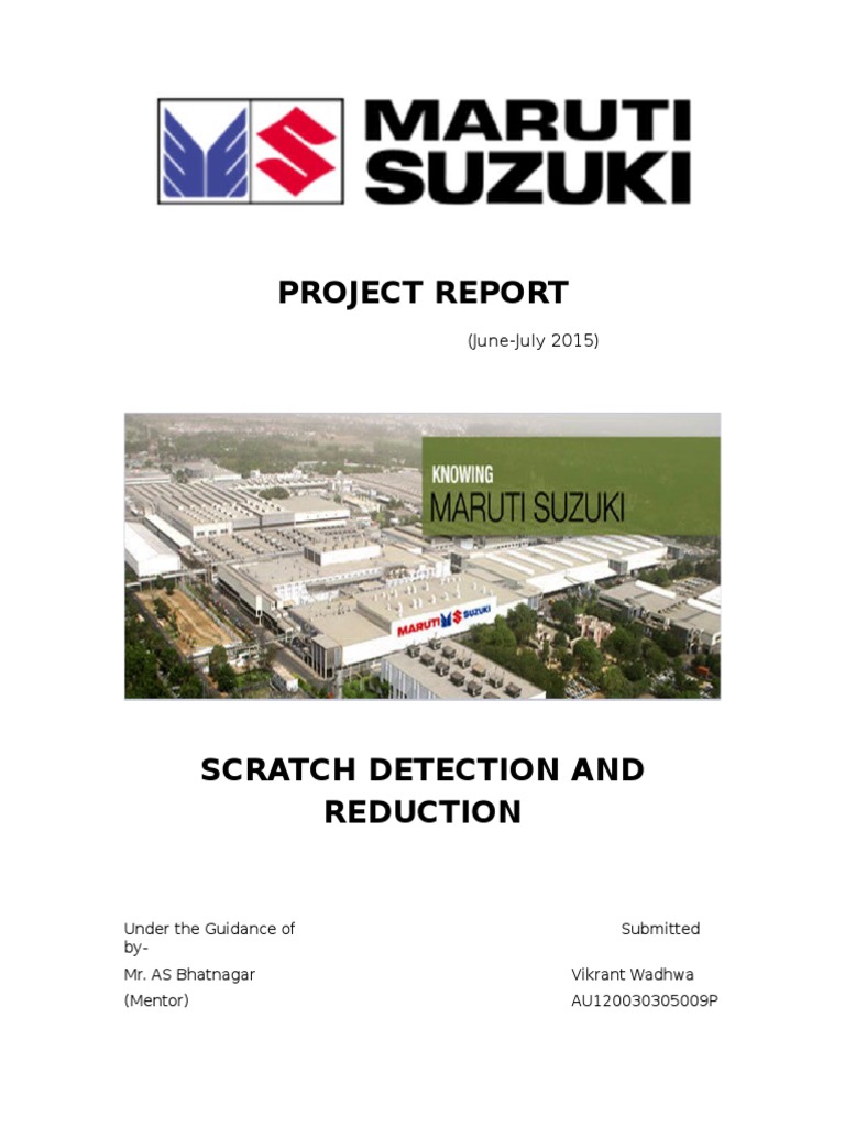 Vikrant Report | PDF | Suspension (Vehicle) | Car