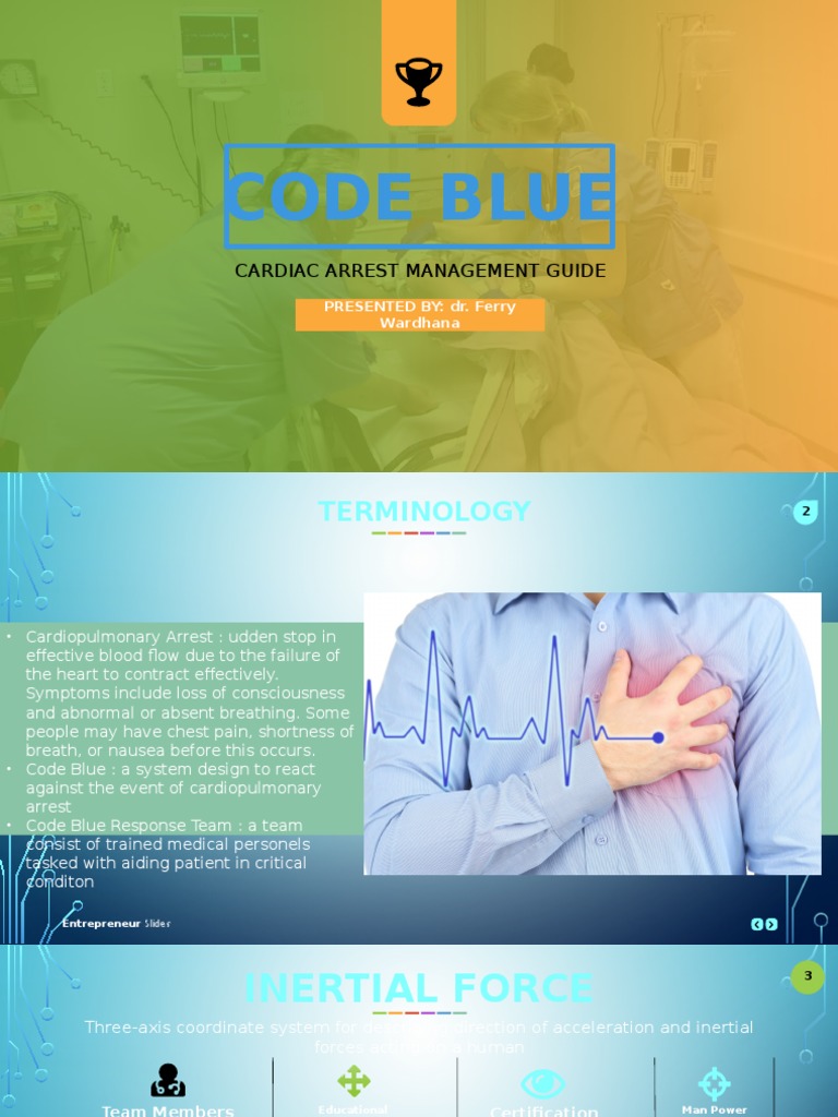 Code Blue: Cardiac Arrest Management Guide | PDF | Intensive Care Unit ...