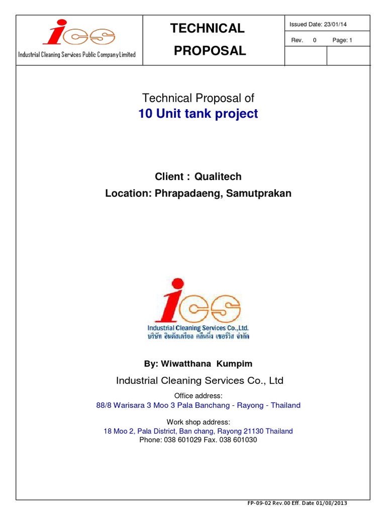 10 Unit Tank Project: Technical Proposal | PDF | Explosive Material ...