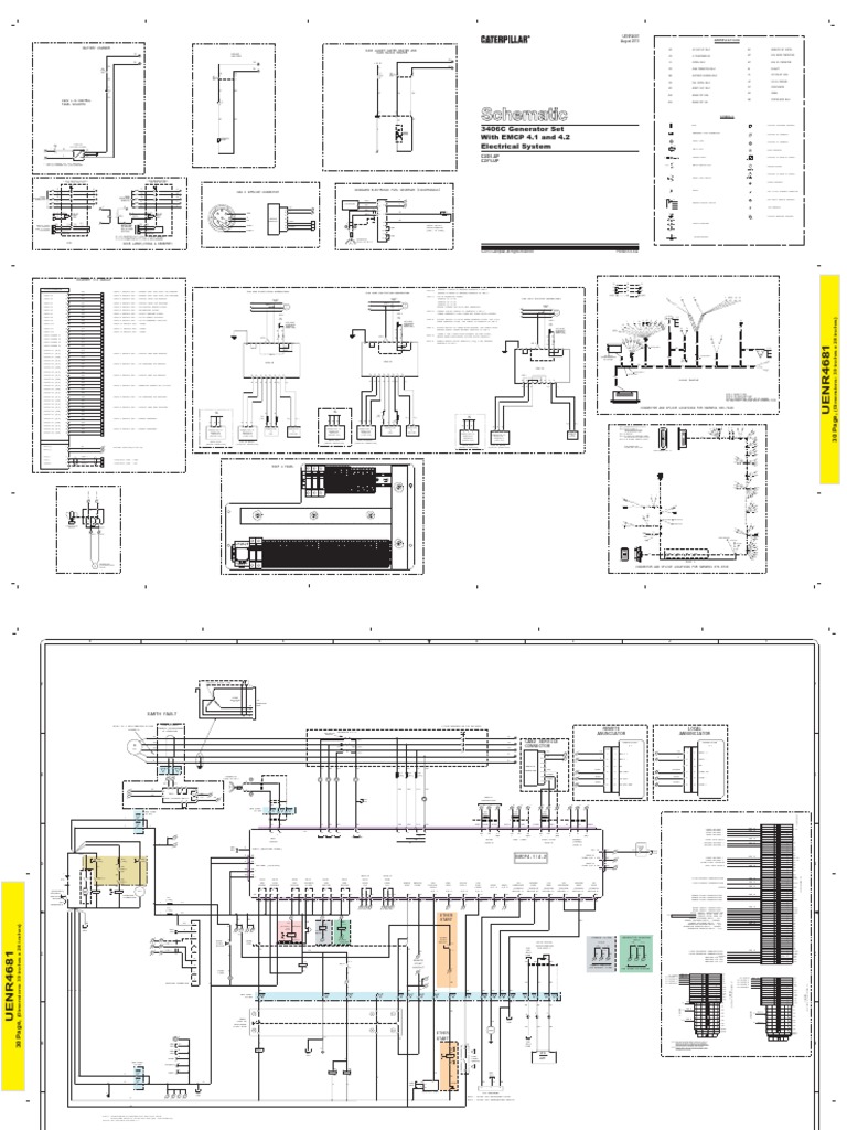 Diagrama Electrico EMCP 4.1 - 4.2 | PDF | Relay | Alternating Current