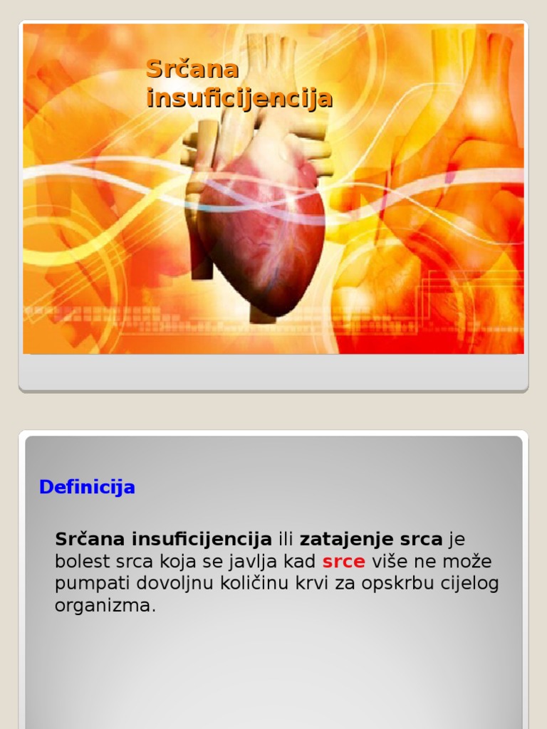 Srčana Insuficijencija - Prezentacija