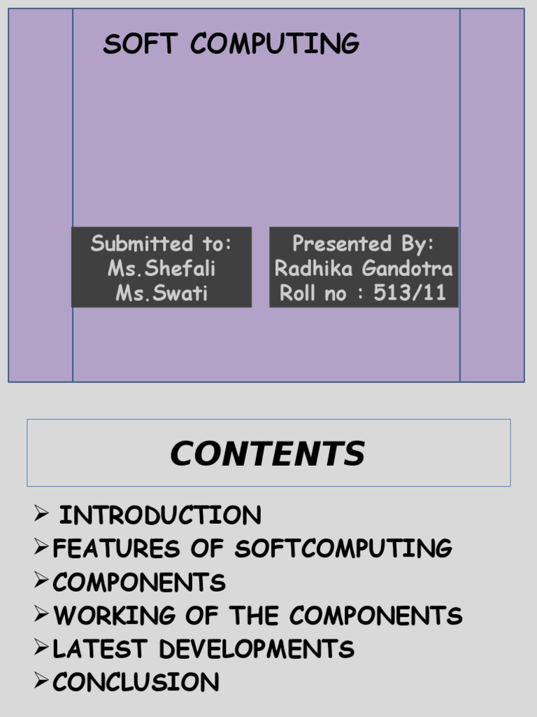 Soft Computing. | PDF | Neuron | Artificial Neural Network