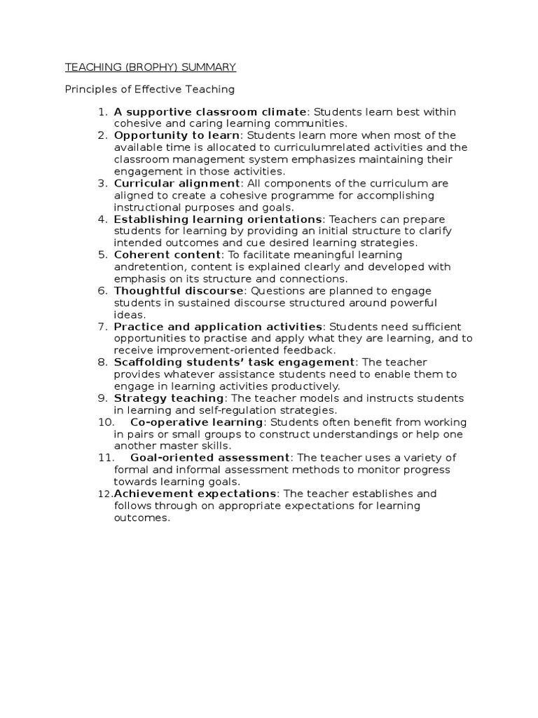 Teaching Notes | PDF