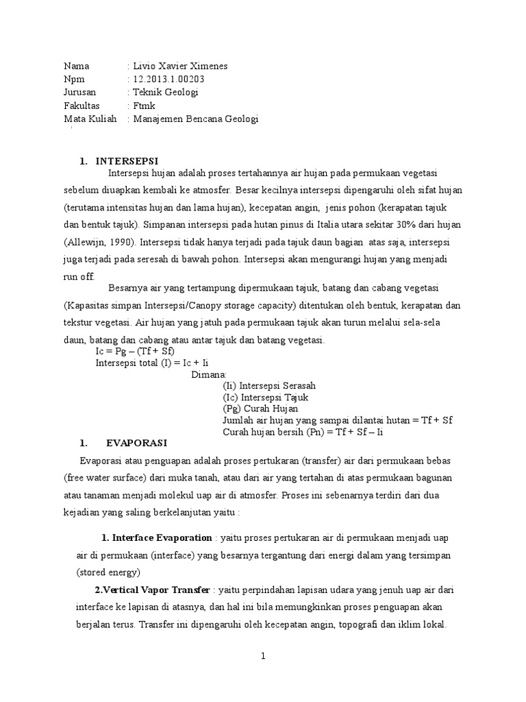 Faktor Intersepsi | PDF