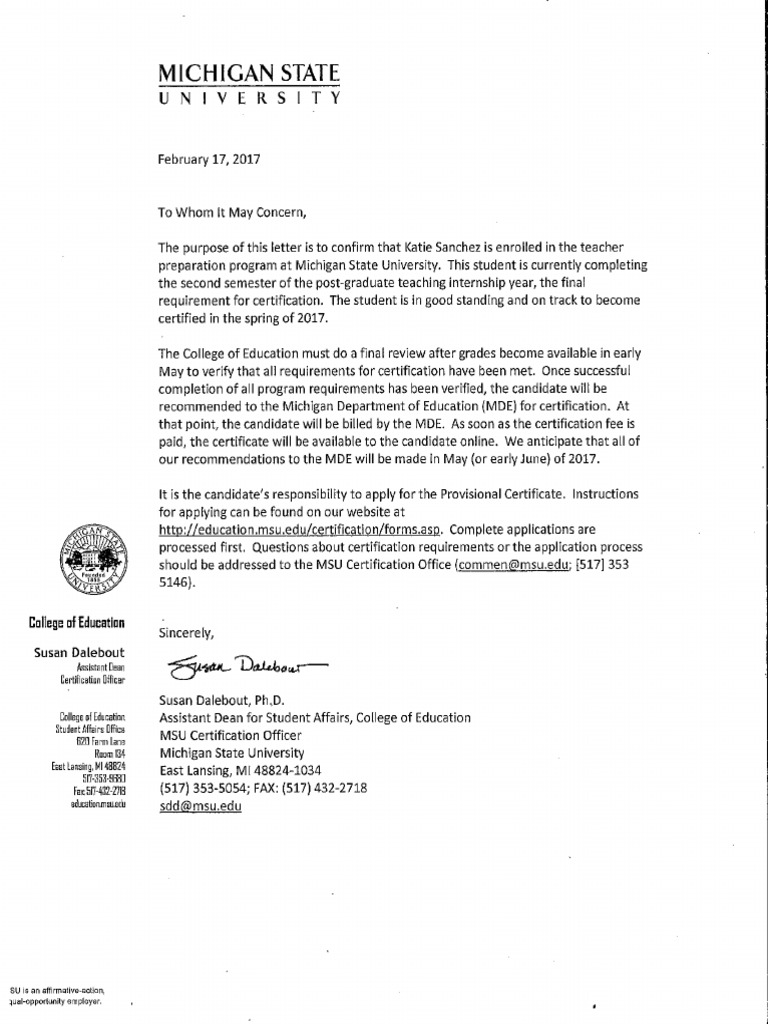 Letter of Good Standing | PDF