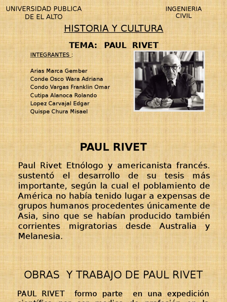 Paul Rivet | PDF | Polinesia | Américas