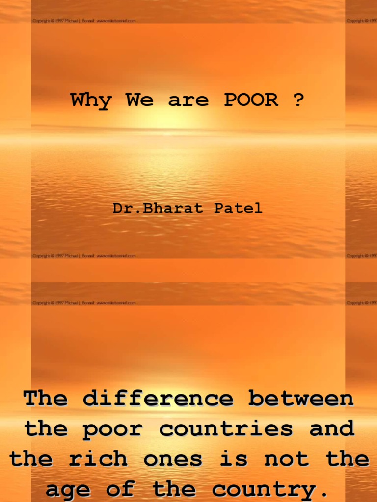 Why Are We Poor | PDF | Social Science | Technology & Engineering