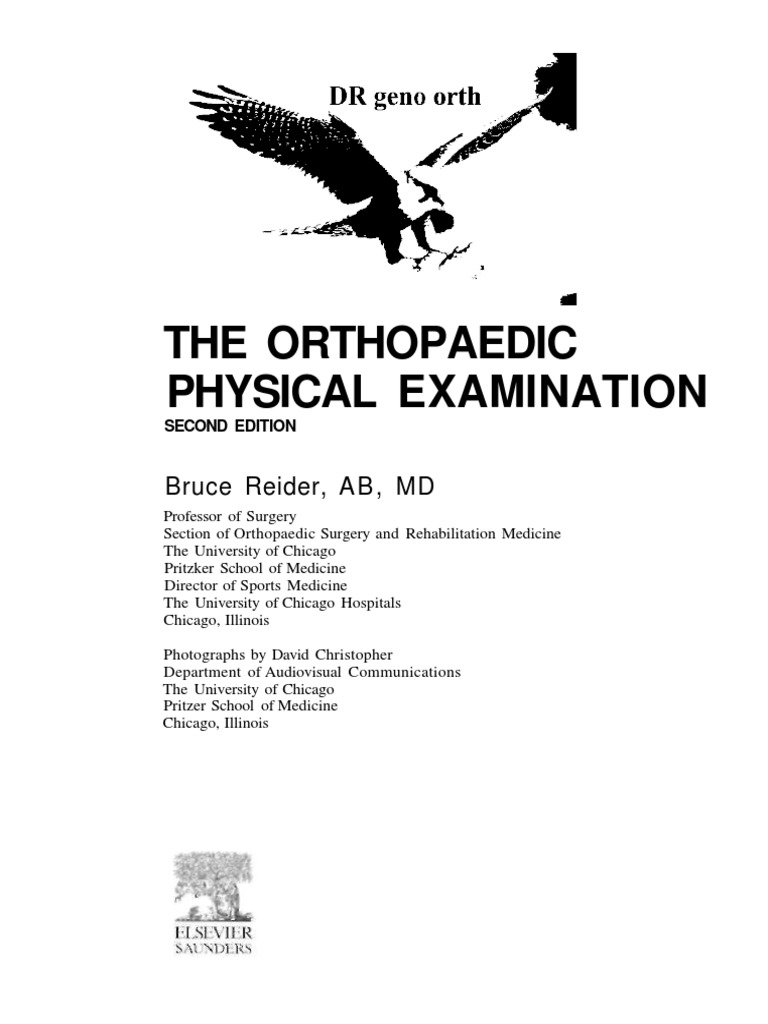 Orthopaedic Clinical Examination PDF | PDF | Anatomical Terms Of Motion ...