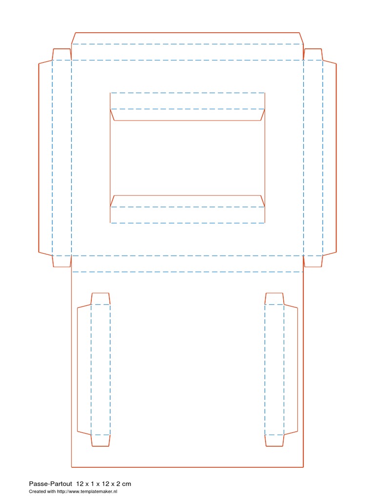 Template Passepartout 12 X 1 X 12 X 2 CM | PDF