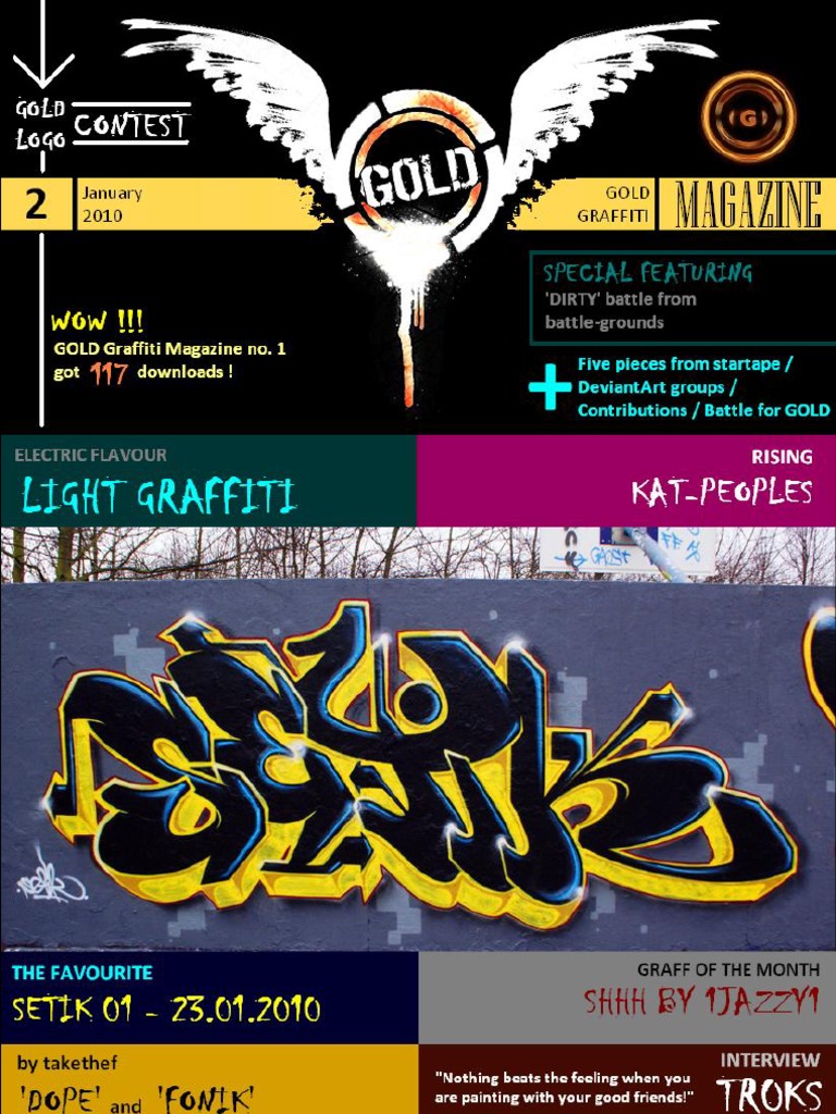 GOLD Graffiti Magazine, No.2 | PDF | Graffiti | Leisure