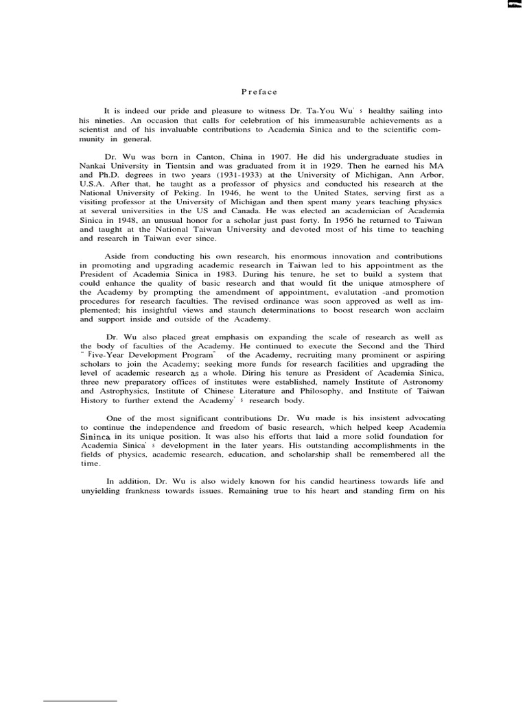 Preface | PDF | Academia | Science