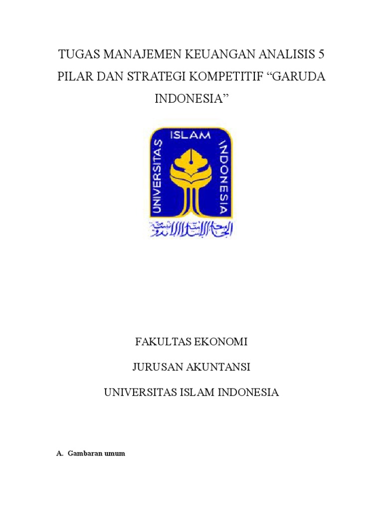 Manajemen Keuangan Analisis 5 Pilar Dan Strategi Kompetitif | PDF