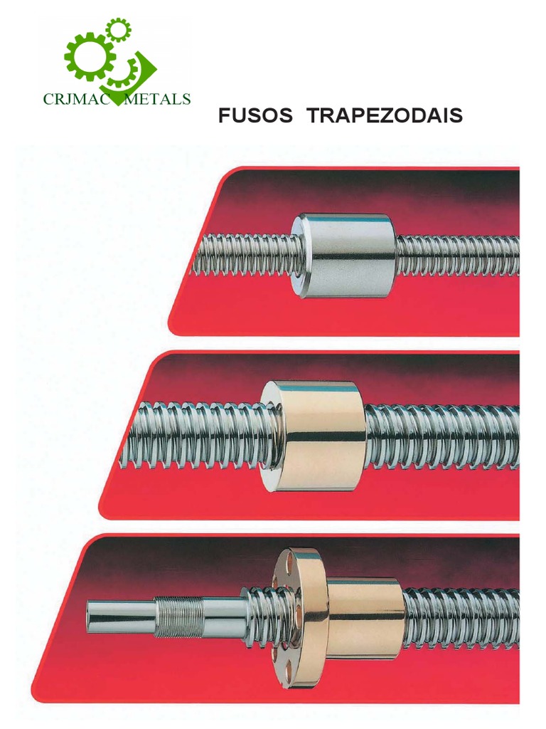 Perfis para fios métricos trapezoidais de acordo com as normas ISO 2901 ...