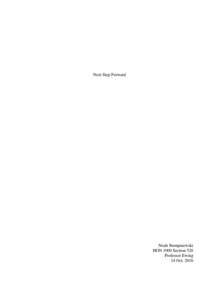 Next Step Forward | PDF | The United States