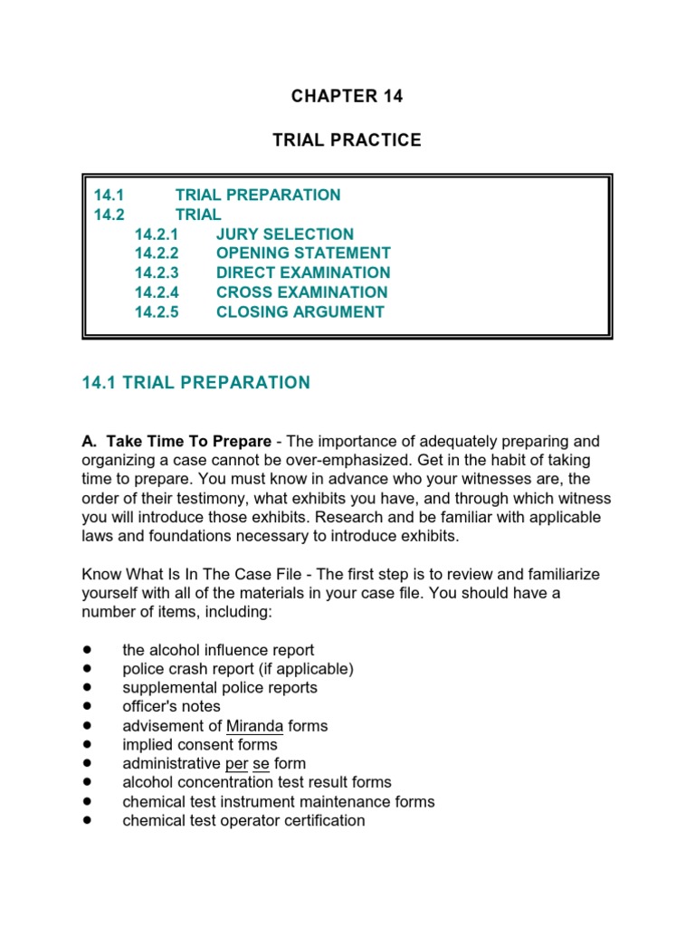 Trial Practice | PDF | Batson V. Kentucky | Witness