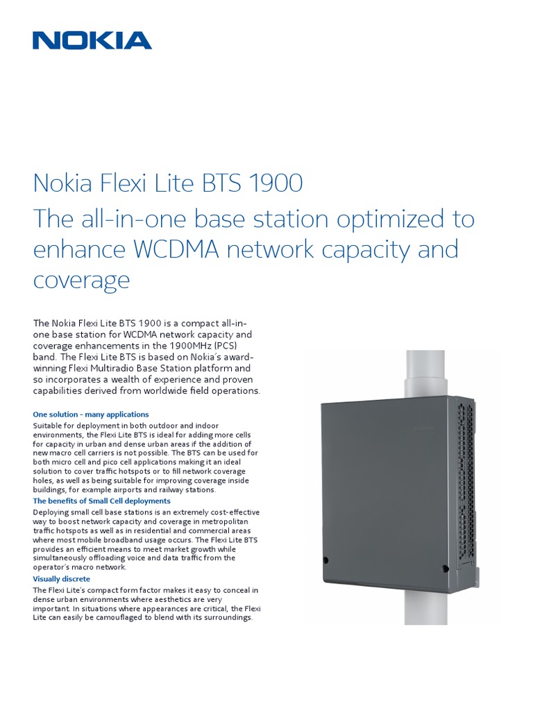 Nokia Flexi Lite 1900 BTS | PDF | High Speed Packet Access | Telecommunications Engineering