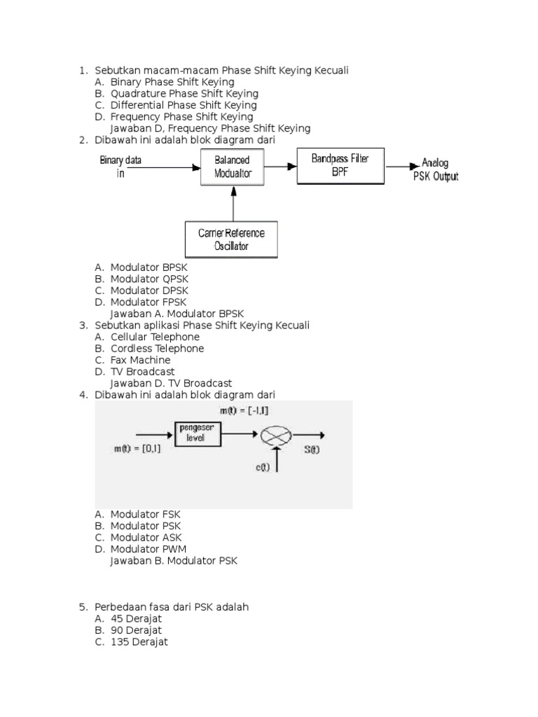 Soal PSK | PDF