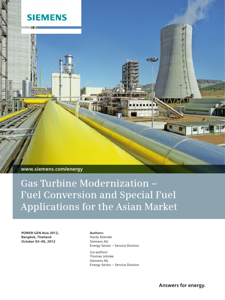 Siemens Technical Paper Gas Turbine Modernization | PDF | Natural Gas ...