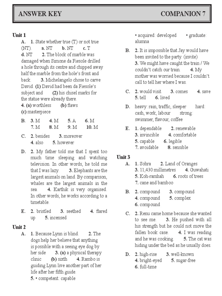 Cbse Grade 7 English Exercises | PDF | Herman Melville | Leisure