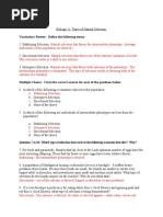 5 Points of Natural Selection - Answer Key | PDF | Natural Selection ...
