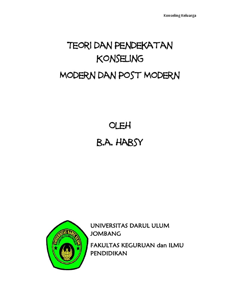 Ebook Habsy Teori Dan Pendekatan Konseling | PDF