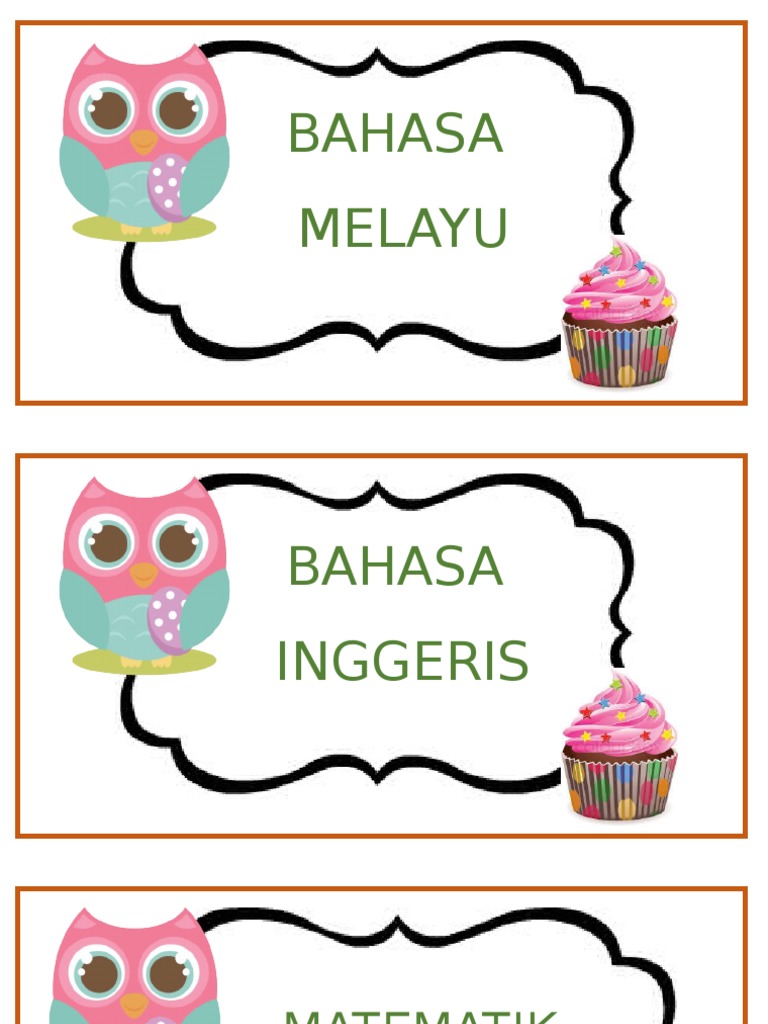 Label Kelas Cute | PDF