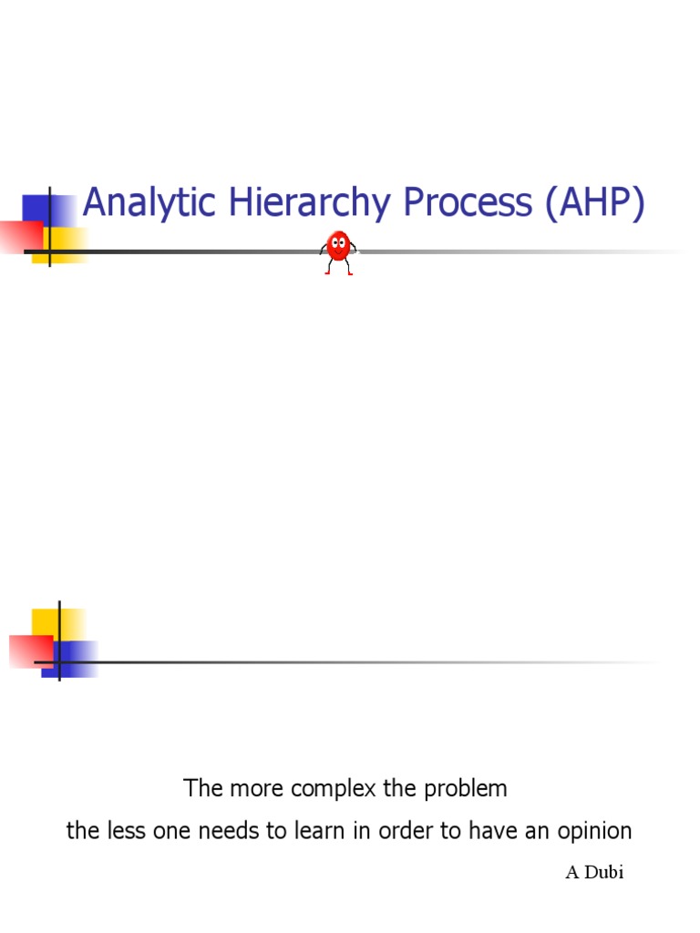 Analytic Hierarchy Process (AHP) | PDF | Matrix (Mathematics) | Applied Mathematics