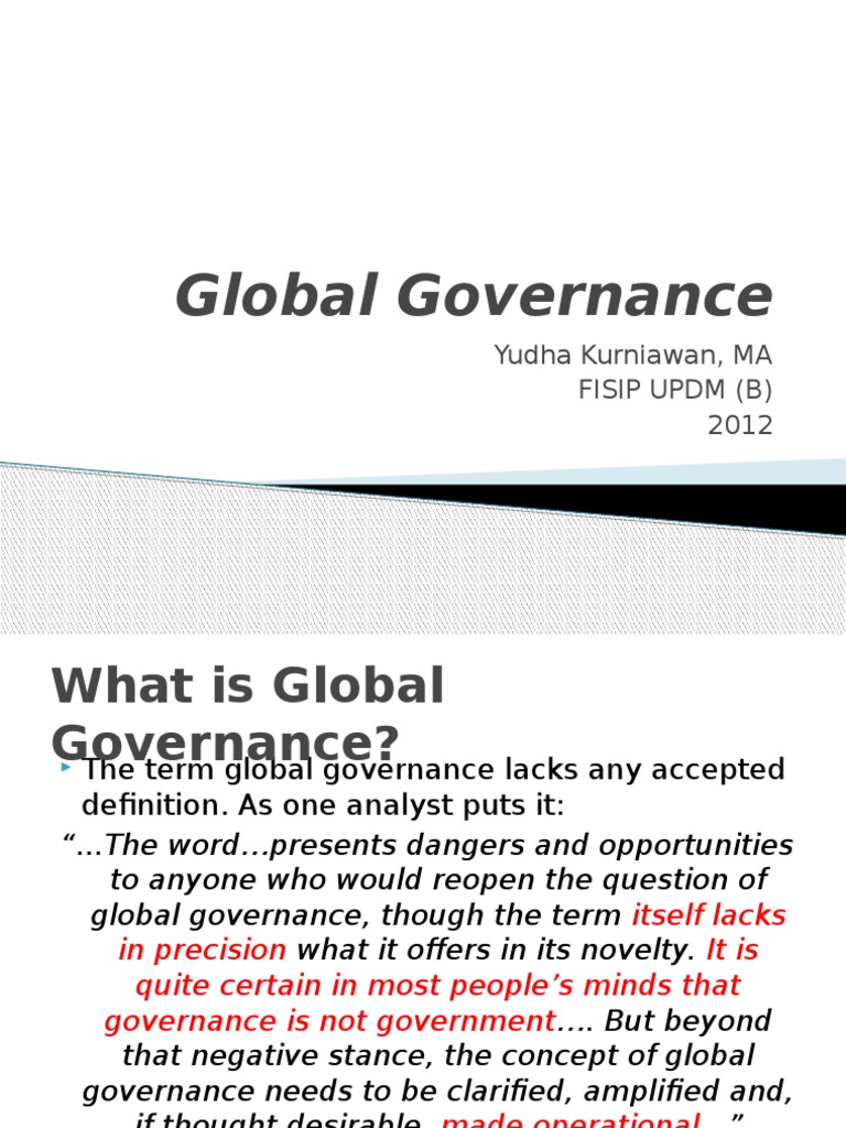 Globalgovernance | PDF | Global Governance | Governance
