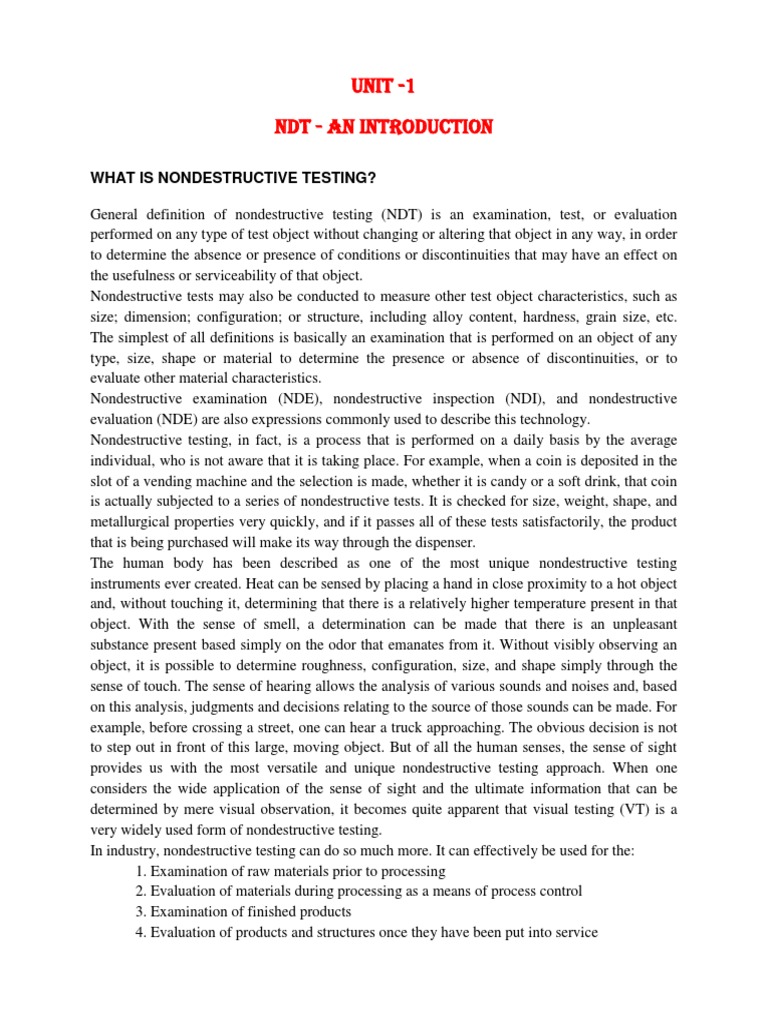 NDT PDF | PDF