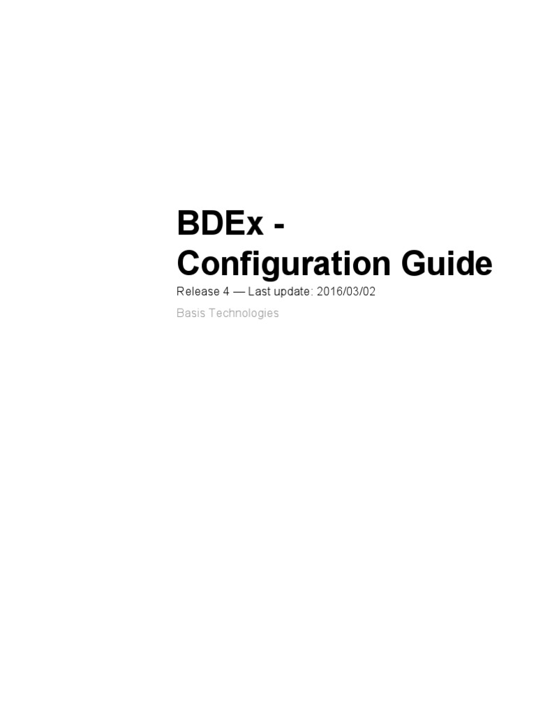 SAP BDEx Config Guide | PDF | Invoice | Customer Relationship Management