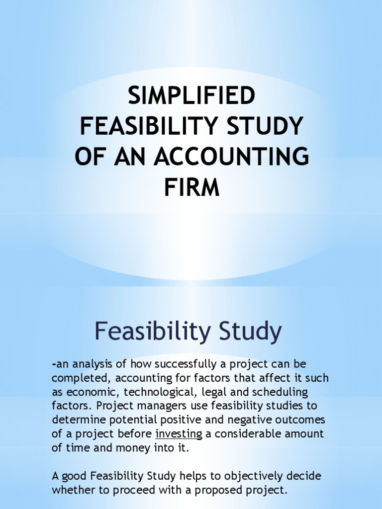 Marketing Aspect of a Feasib.study | Feasibility Study | Accounting