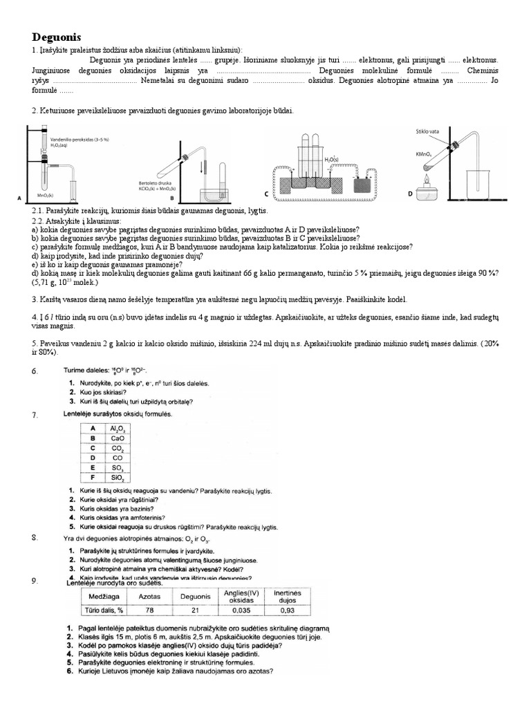 Deguonis | PDF