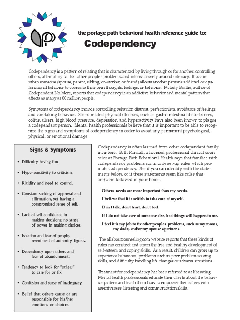 Codependency | PDF | Mental Health | Clinical Psychology