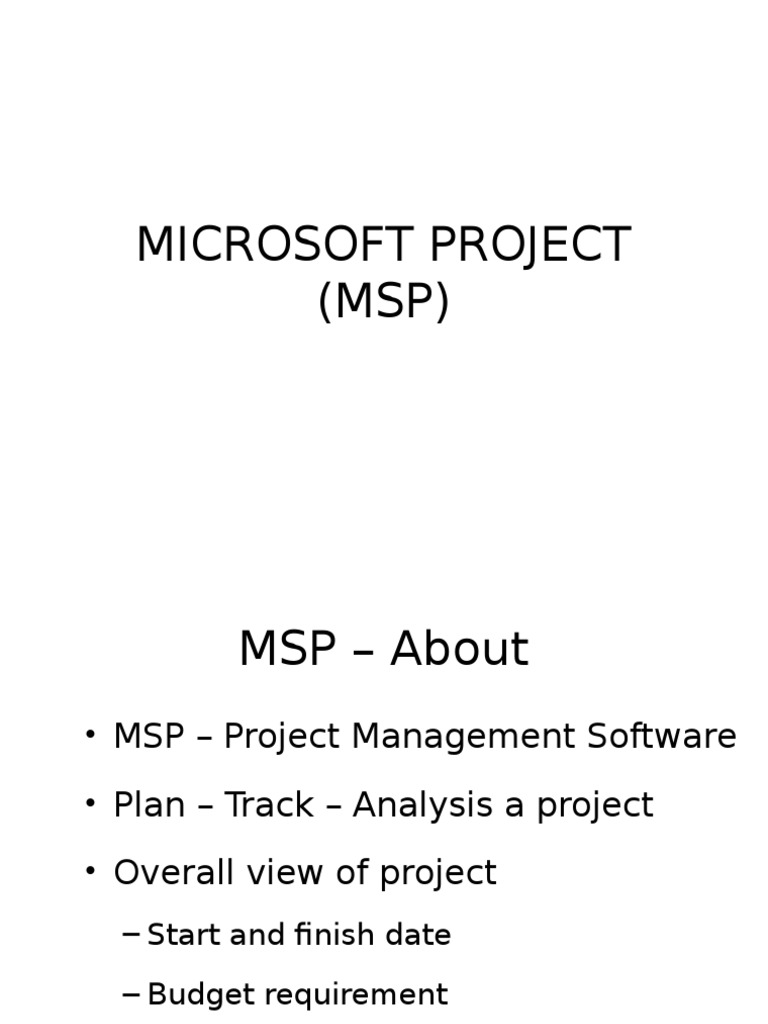 Understanding Project Management with Microsoft Project: A Guide to ...