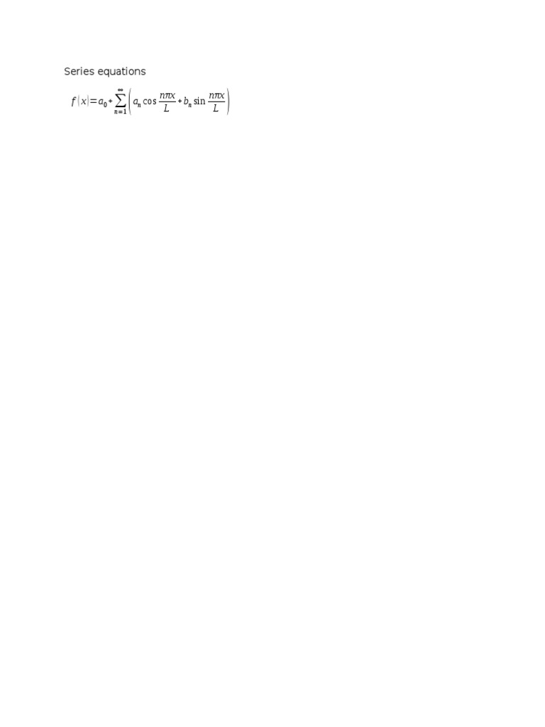 Series Equations | PDF | Teaching Methods & Materials