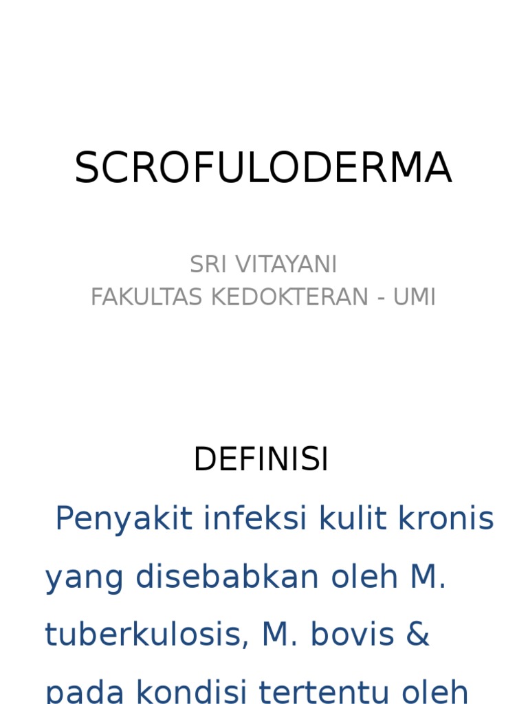 Scrofuloderma | PDF