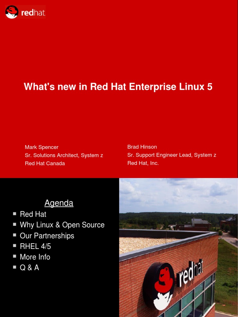 Overview of Red Hat Enterprise Linux 5 | PDF | Linux | Subscription ...