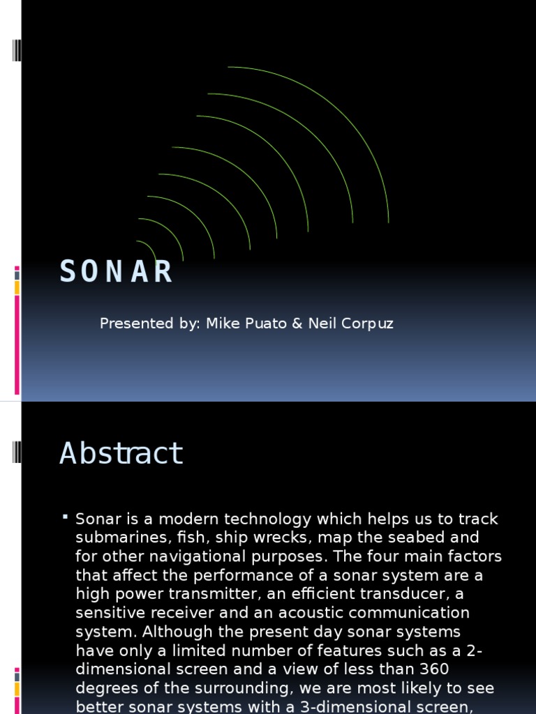 Sonar | PDF | Sonar | Sound