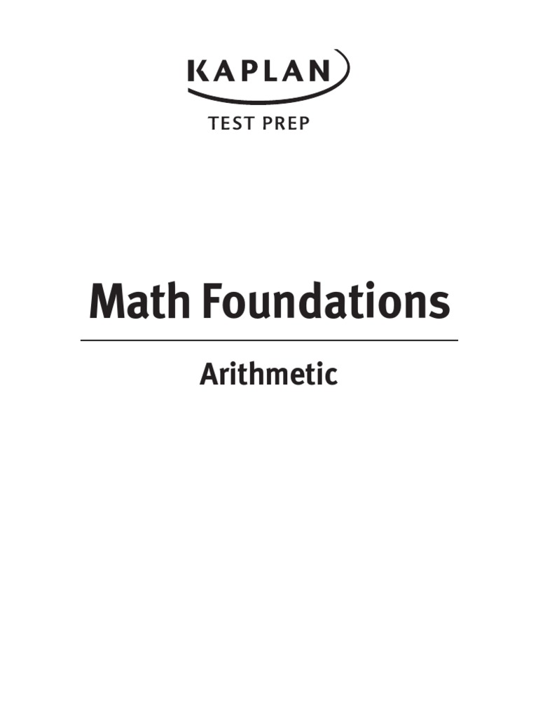 Math Foundations Session 1 Arithmetic | PDF | Fraction (Mathematics ...