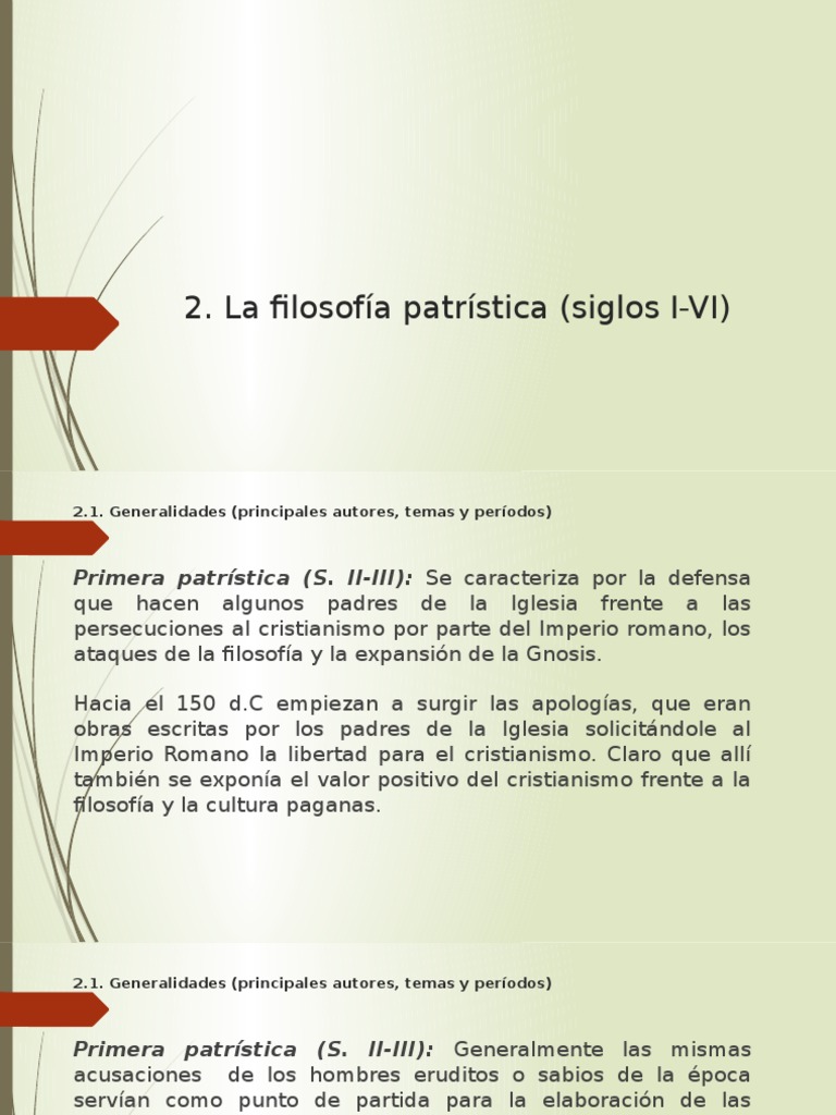 Filosofía Patristica | PDF | Padres de la iglesia | Clemente De Alejandria