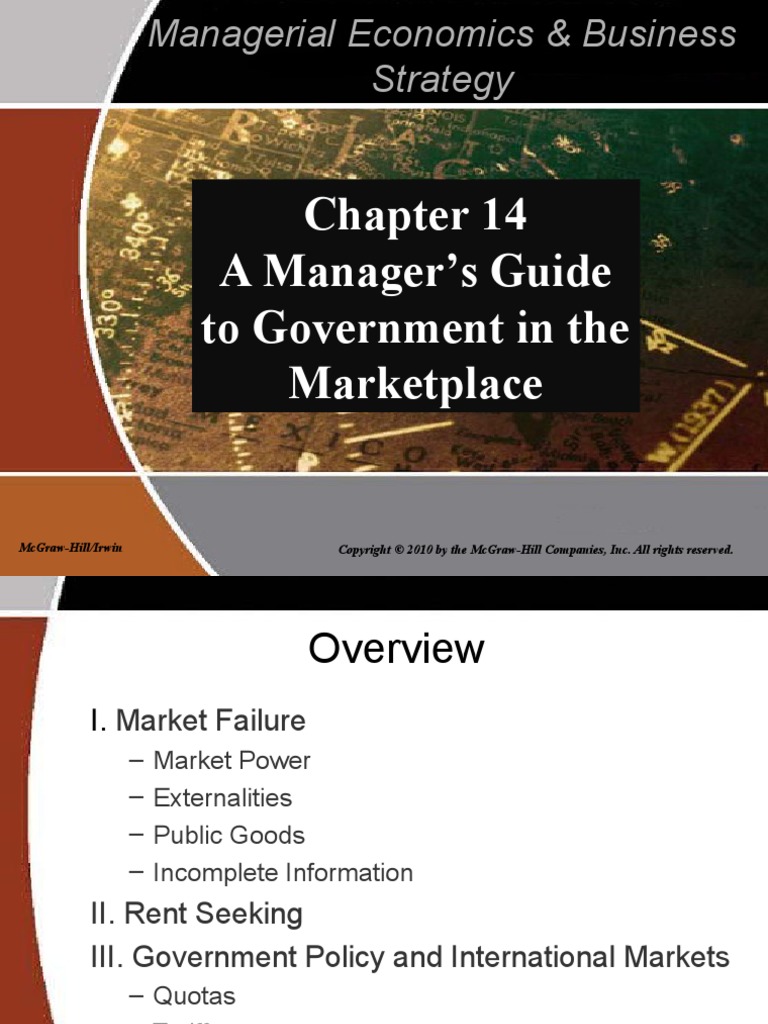 A Manager'S Guide To Government in The Marketplace: Mcgraw-Hill/Irwin ...