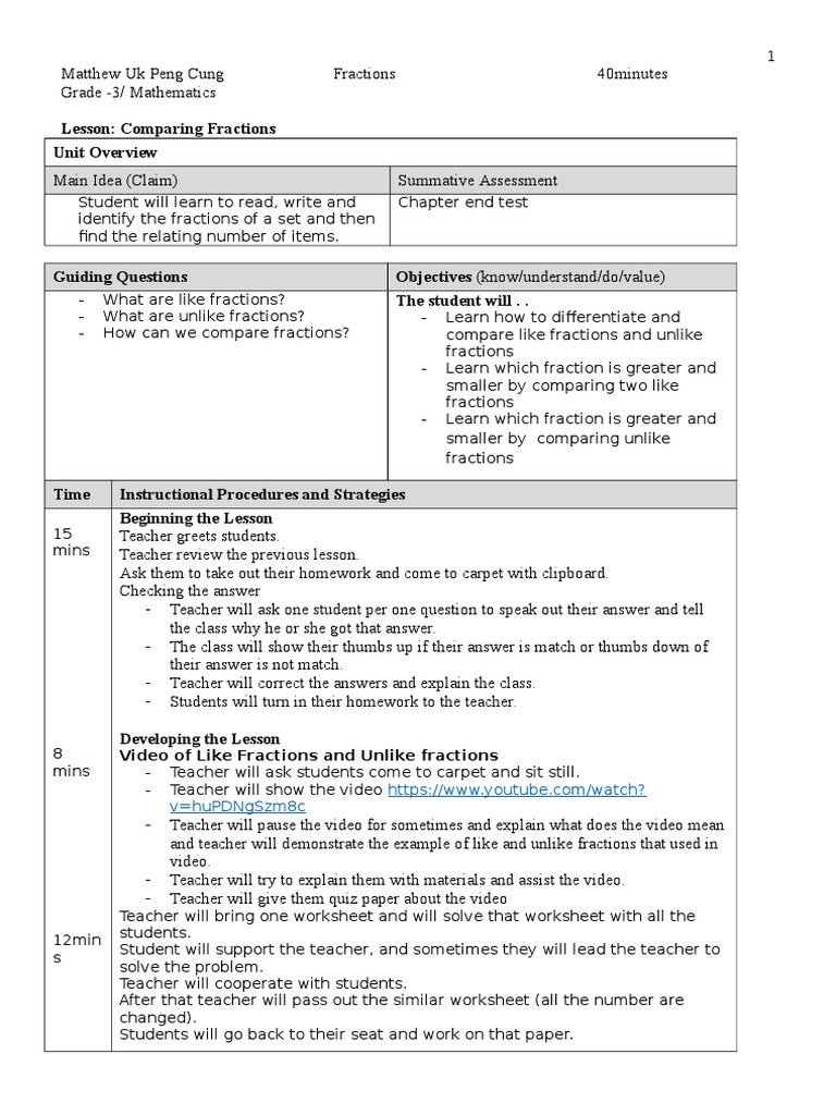 Lesson Plan 7 | PDF | Educational Assessment | Applied Psychology