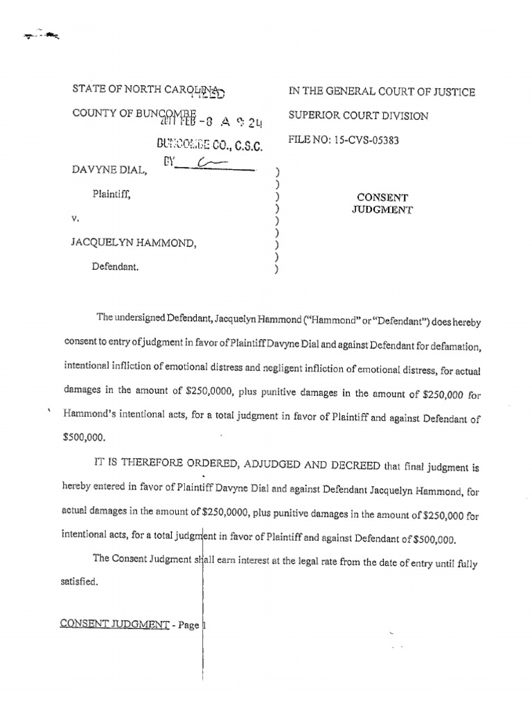 Consent Judgment | PDF