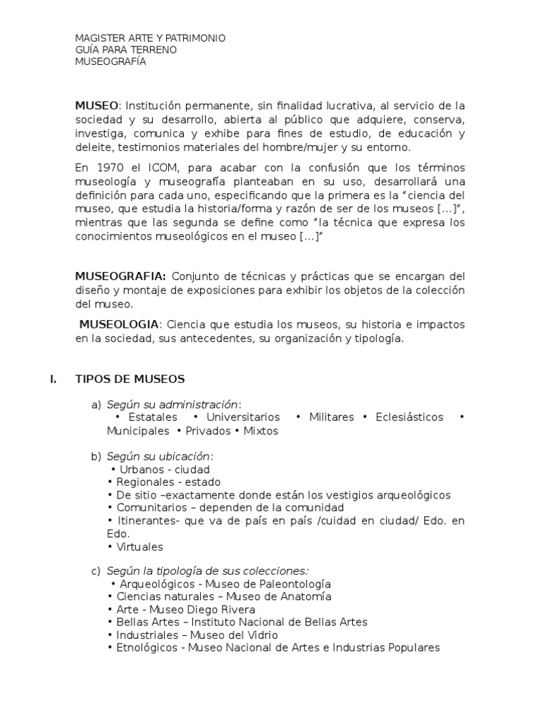 Fundamentos de Museografía y Diseño | PDF | Museo | Museología