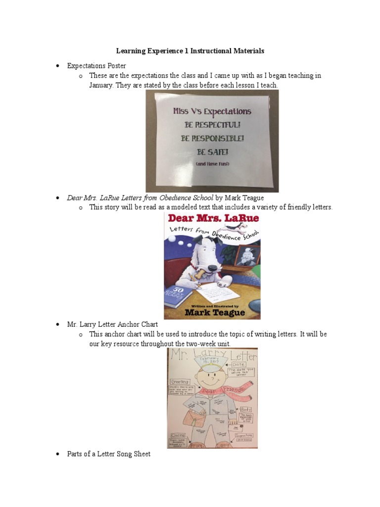 Task 1 Part C Instructional Materials | PDF | Education Theory | Pedagogy