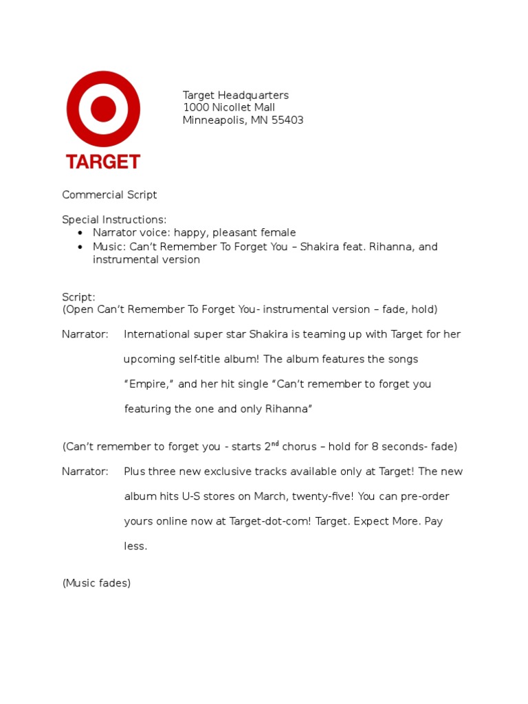 Commercial - Target | PDF