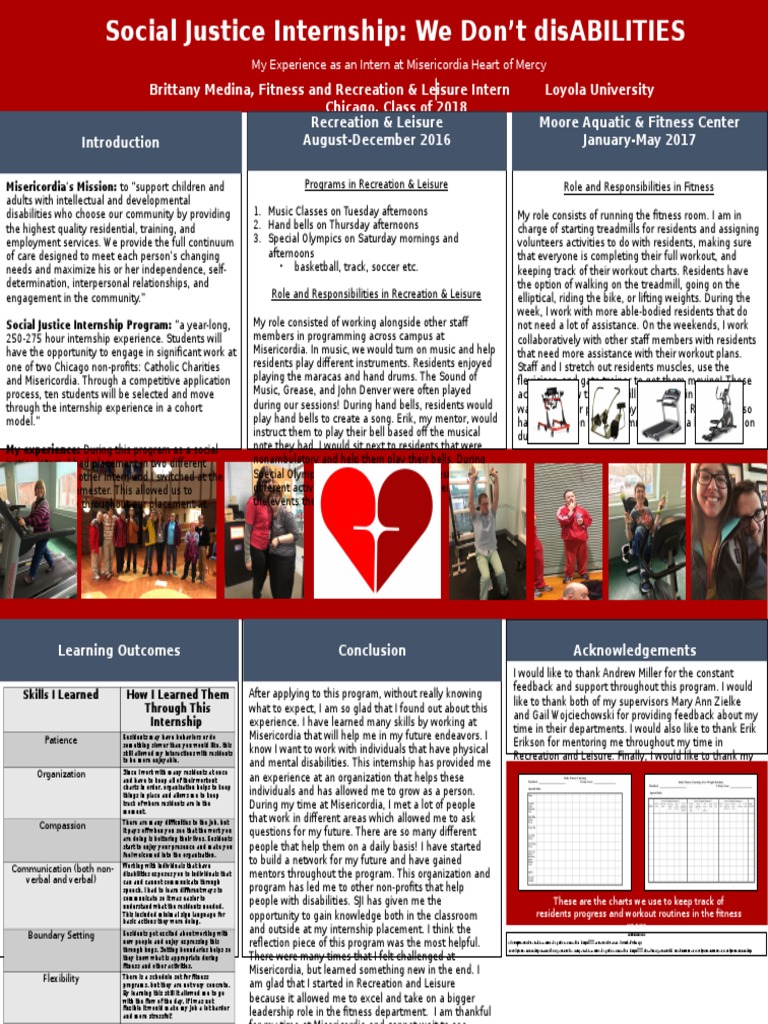 Social Justice Internship: We Don'T Disabilities: My Experience As An Intern at Misericordia ...
